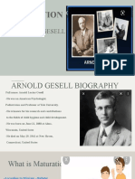 Gesell's Maturational Theory | PDF | Psychology | Psychological Concepts