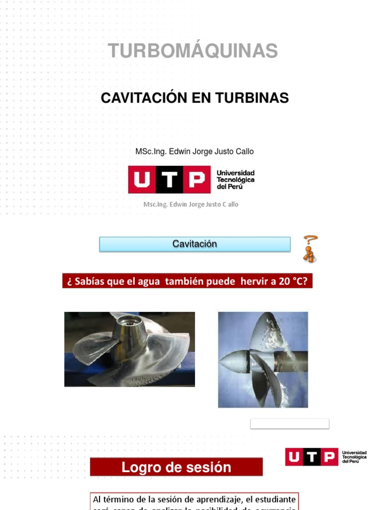 S17.s17.1 - Cavitación en Turbinas | PDF | Tecnología energética | Dinámica de fluidos
