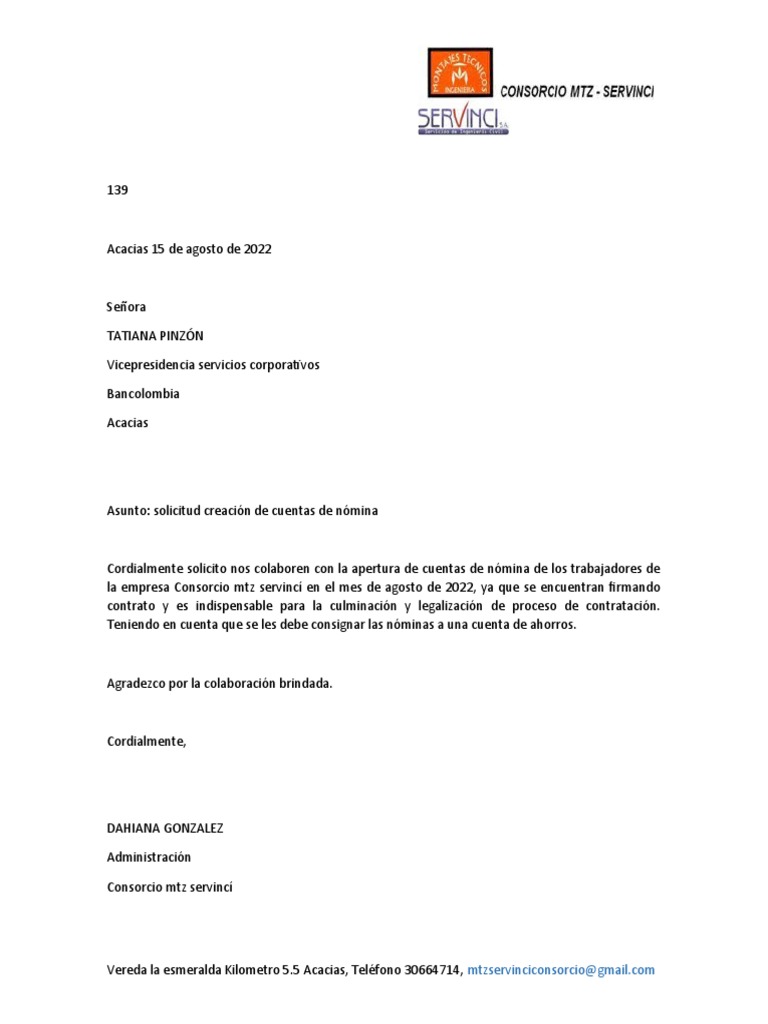 Carta Empresarial | PDF