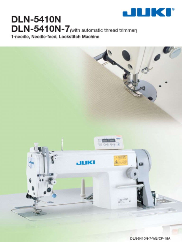 Juki DLN 5410N DLN 5410N 7 Documentation Technique | PDF