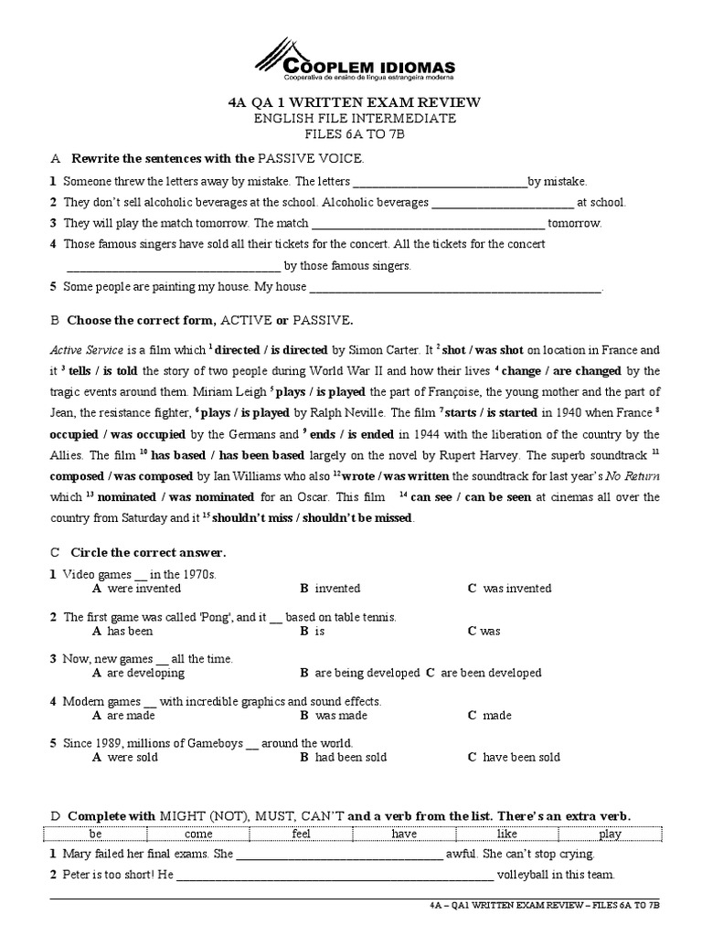 4a - Qa1 - Exam Review - Files 6 7 - Word | PDF | Syntax | Language Mechanics