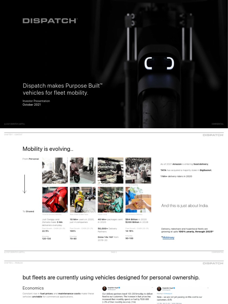 Dispatch - Deck | PDF | Electric Vehicle | Software Release Life Cycle