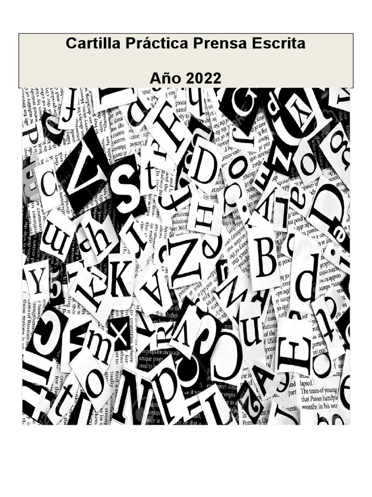 Cartilla de Prácticos - Prensa Escrita 2022 (Ultima Modificación) | PDF ...
