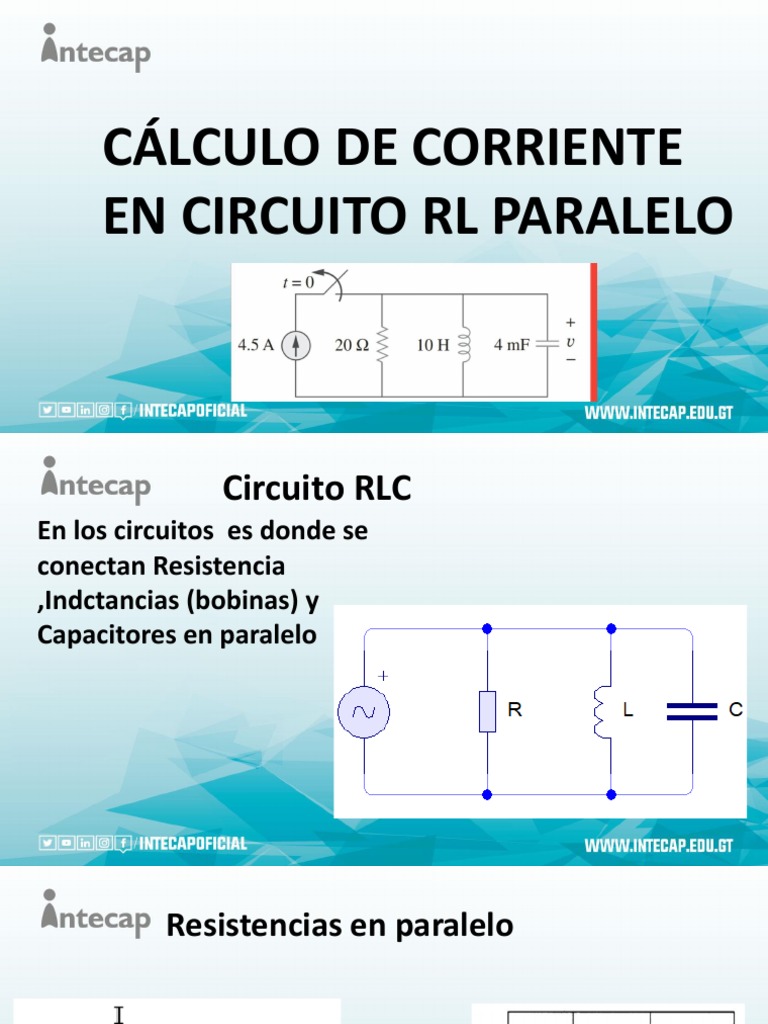 cALCULO DE CORRIENTE EN CIRCUITO RL Paralelo | PDF