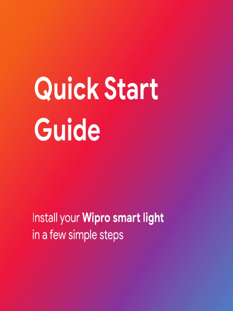 Wipro Smart Light User Manual | PDF