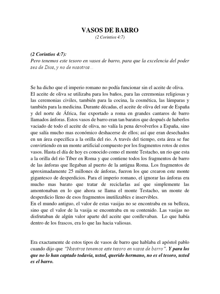 Tesoro en Vasijas de Barro | PDF | Pablo el apóstol | Jesús