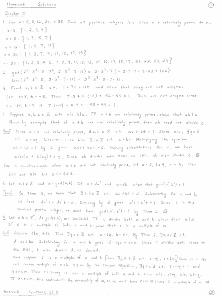 HW 1 Solutions | PDF