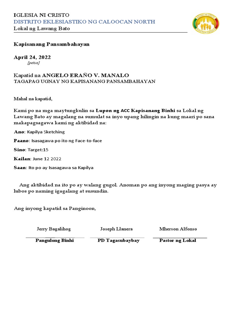 Kapilya Sketching Activity Proposal | PDF