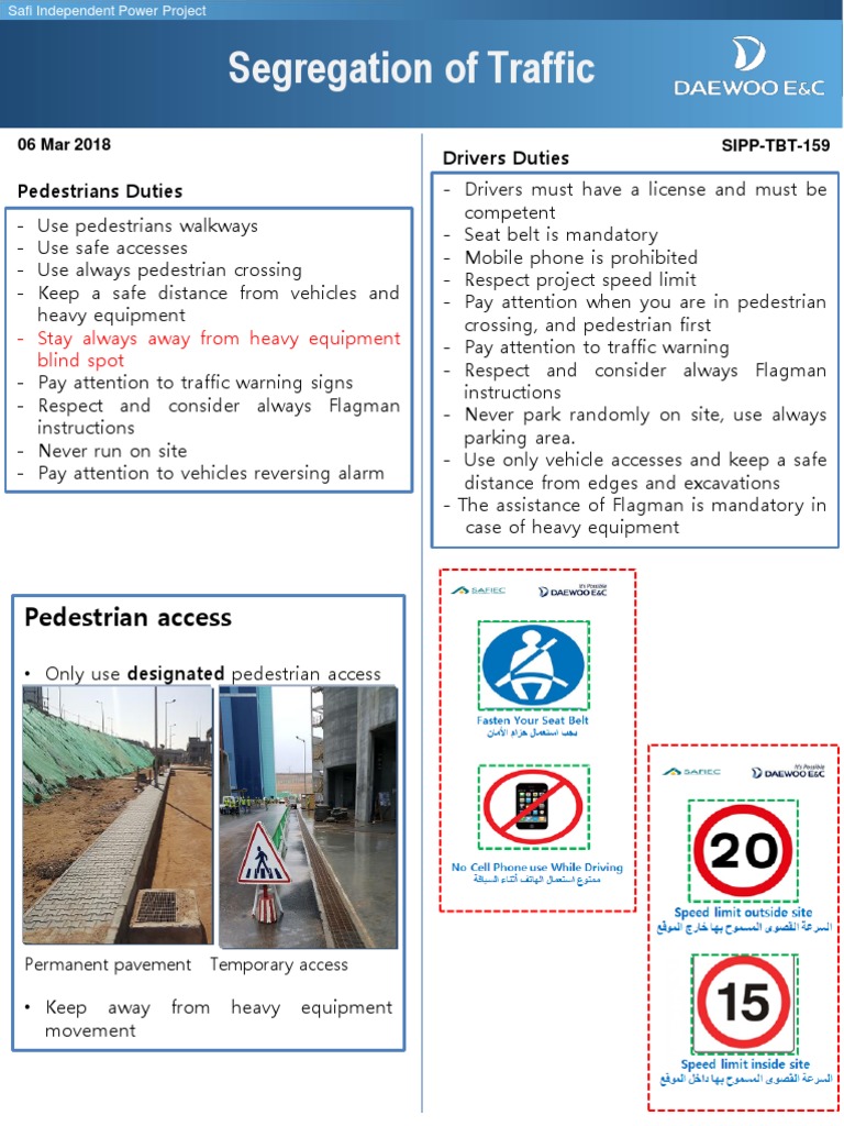 SIPP-TBT-159-Segregation of Traffic | PDF
