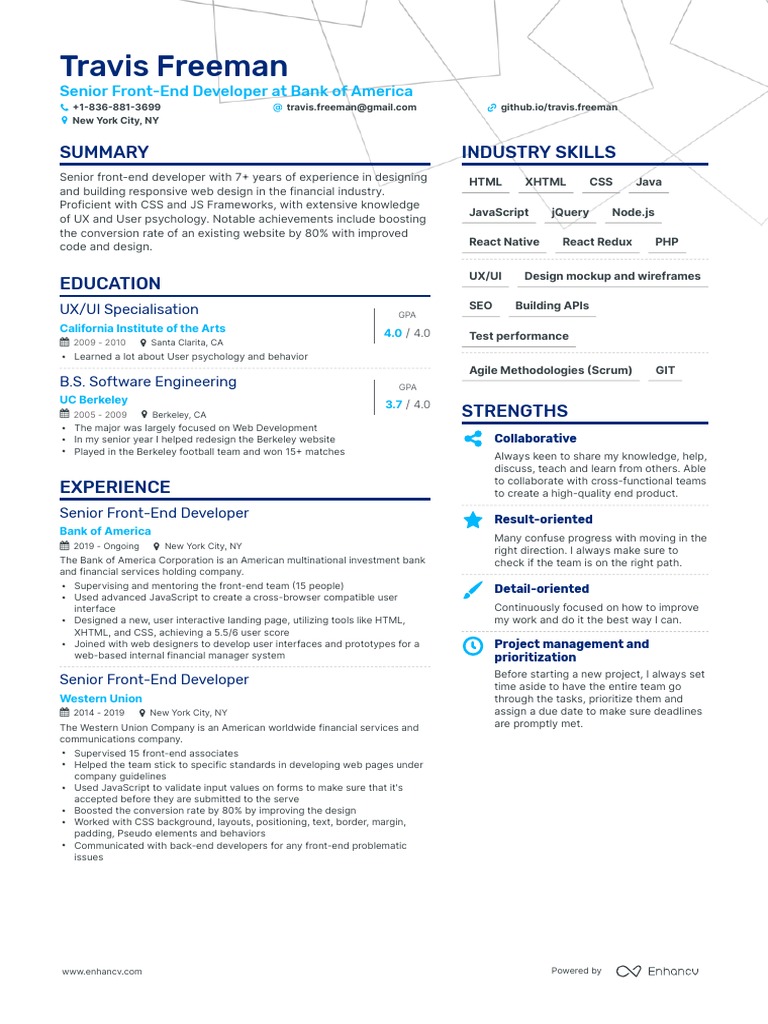 Travis Freeman Resume | PDF | Web Design | Product Development