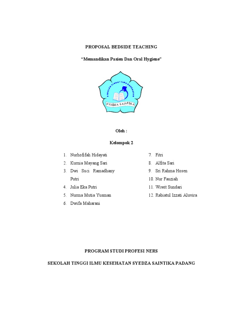 Bedside Teaching: Memandikan Pasien & Oral Hygiene | PDF | Karier ...