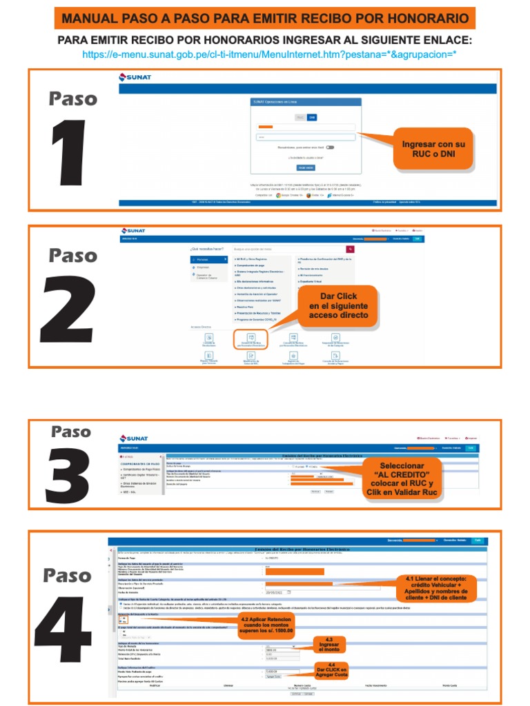 Manual para Emitir RXH 2 | PDF