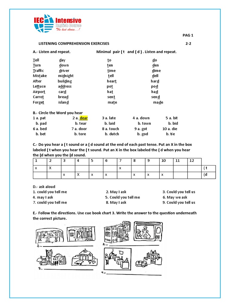Listening 2.2 VV Exercises | PDF | Linguistics