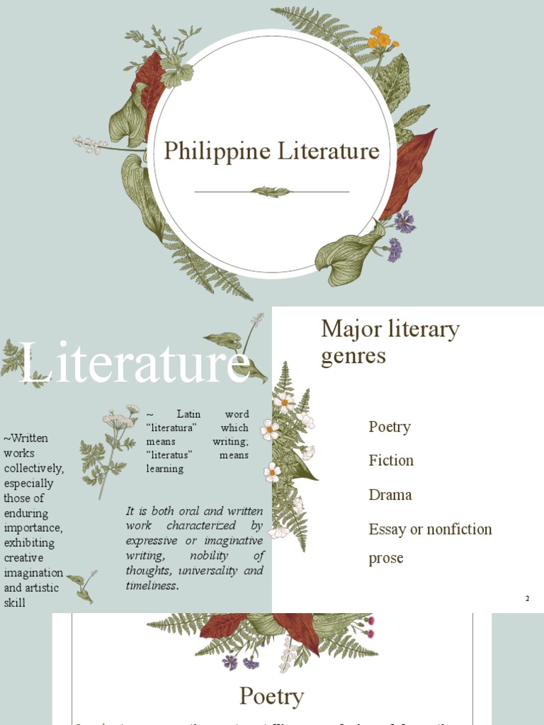Philippine Literature Genres | PDF | Poetry | Narrative
