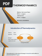 Introduction to Thermodynamics Basics | PDF | Thermodynamics | Temperature