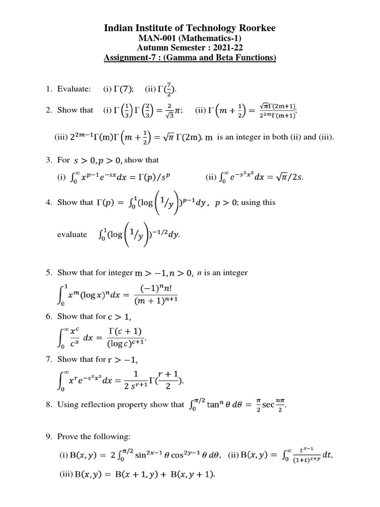Assignment 7 (MAN 001) 2021-22 | PDF