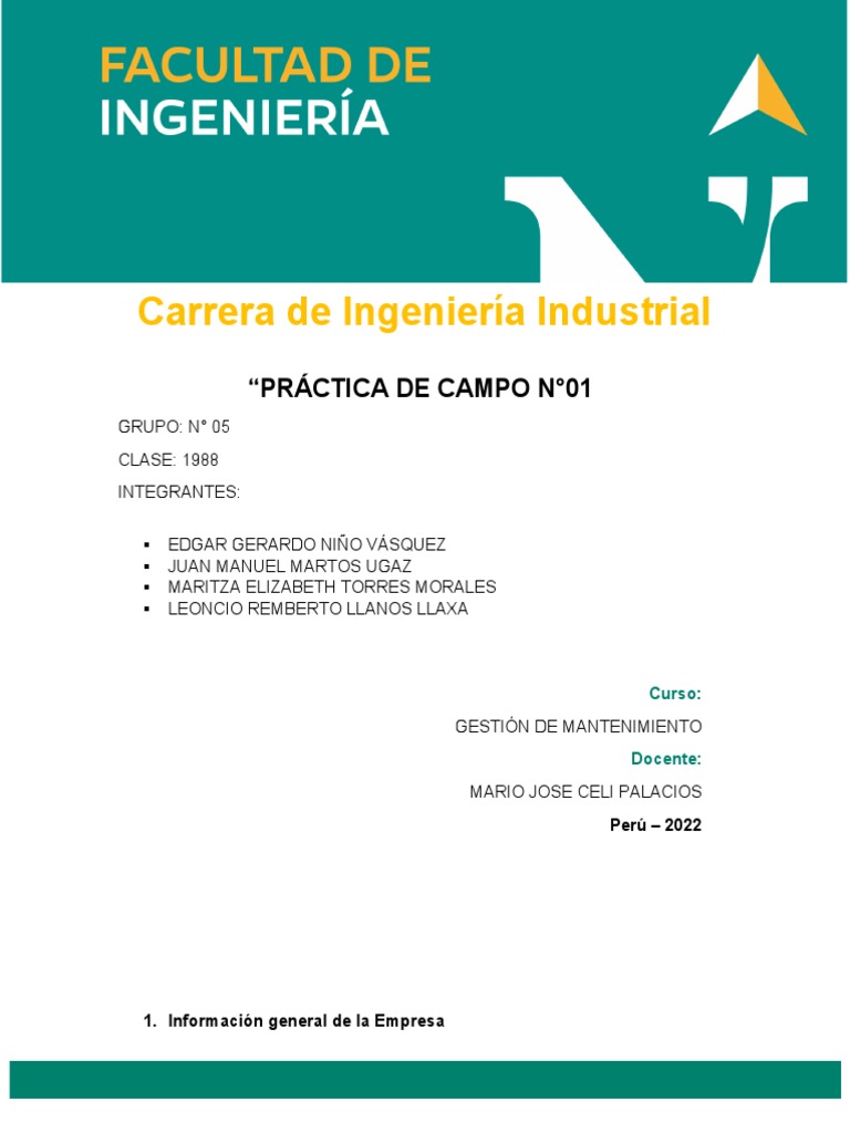 Practica de Campo Nro 04 | PDF | Herramientas | Ingeniería mecánica