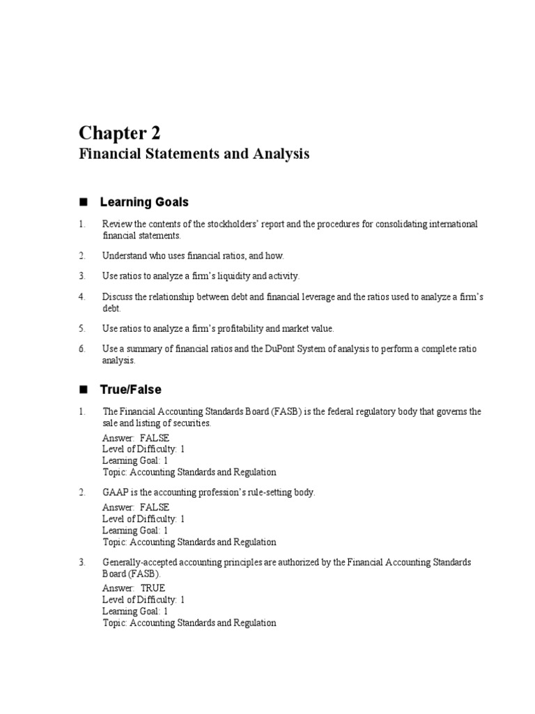 Chapter 3 Test Bank | PDF | Cash Flow Statement | Retained Earnings