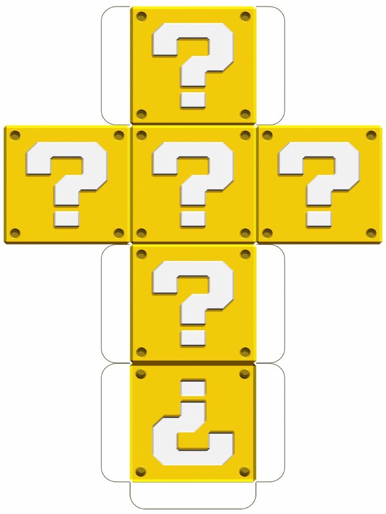 Mario Question Block Template | PDF