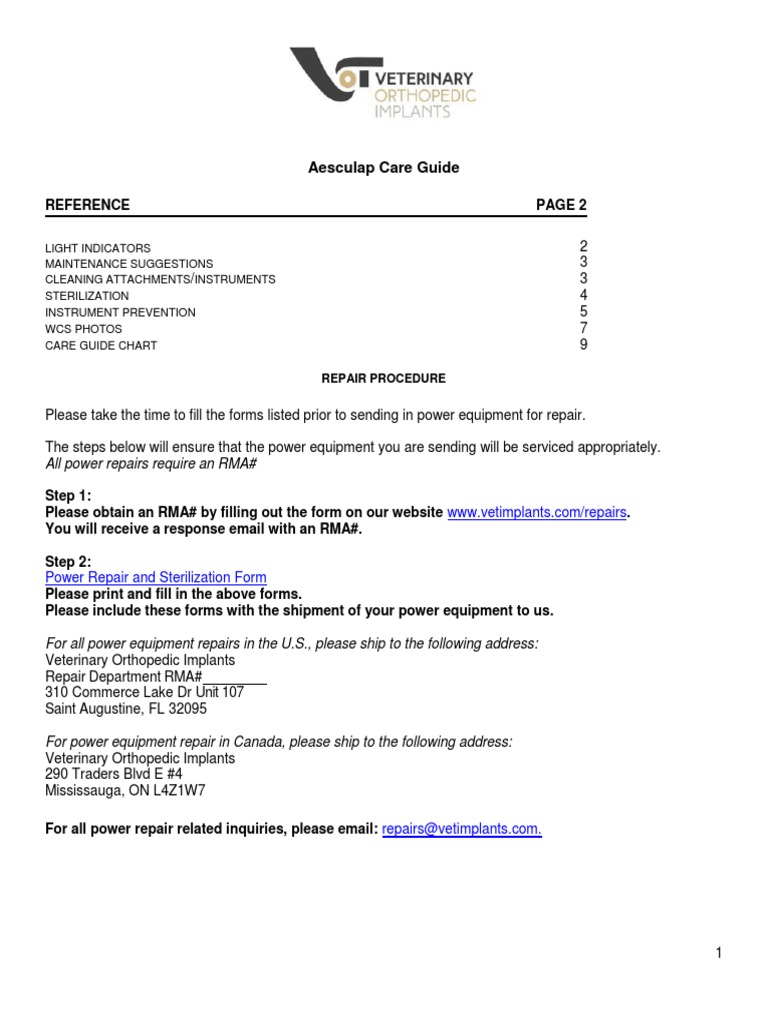 Aesculap Care Guide | PDF | Sterilization (Microbiology) | Corrosion