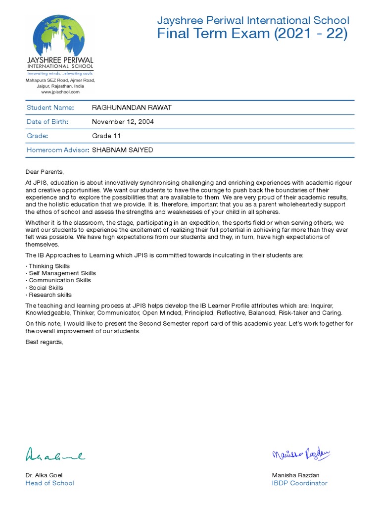 11th Second Term Result | PDF | Educational Assessment | Creativity