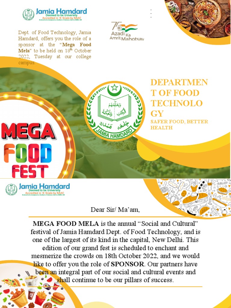 Mega Food Mela Brochure | PDF
