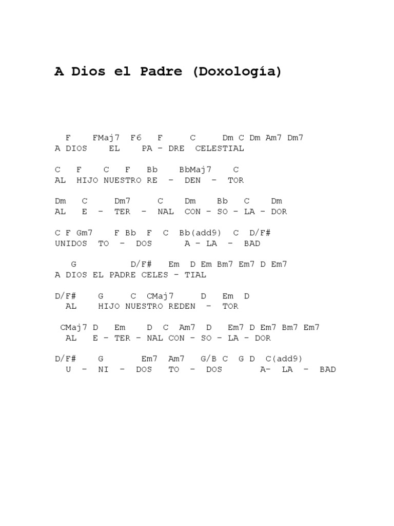 A Dios El Padre | PDF