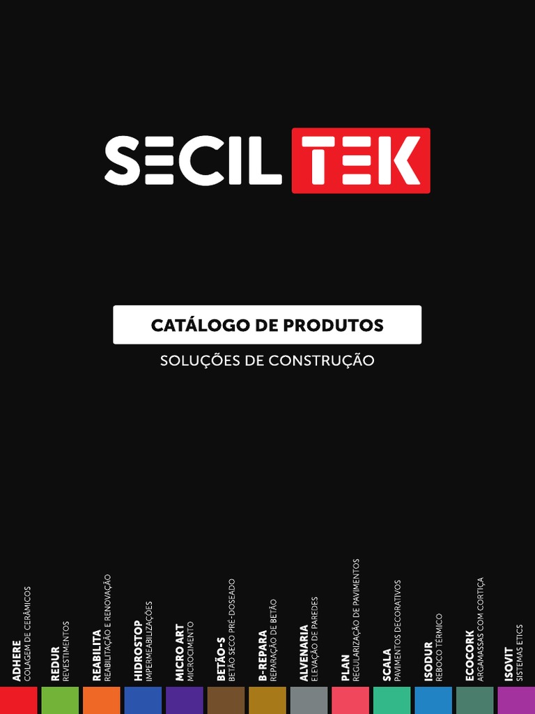 Catálogo Geral SECILTEK | PDF | Argamassa (alvenaria) | Cimento