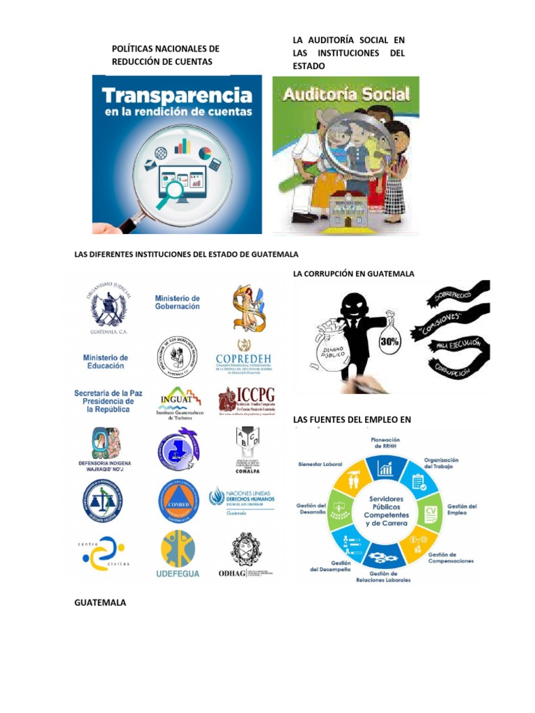 Las Diferentes Instituciones Del Estado de Guatemala | PDF Las Diferentes Instituciones Del Estado de Guatemala | PDF