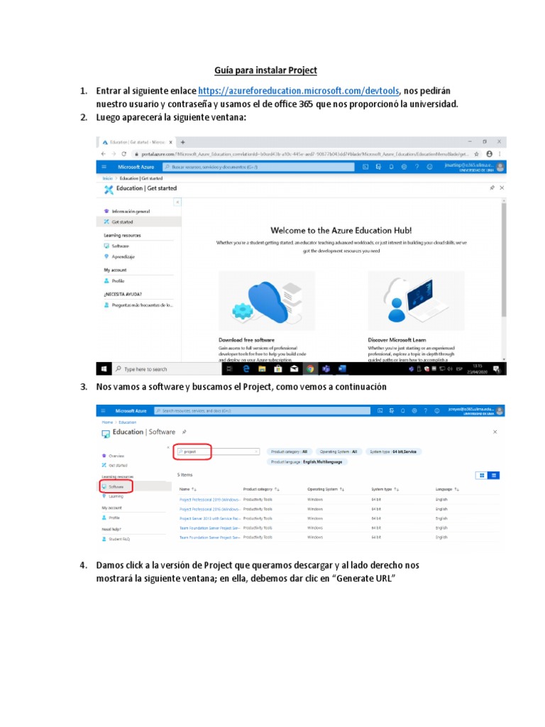 Manual para Instalar Project - v2 | PDF