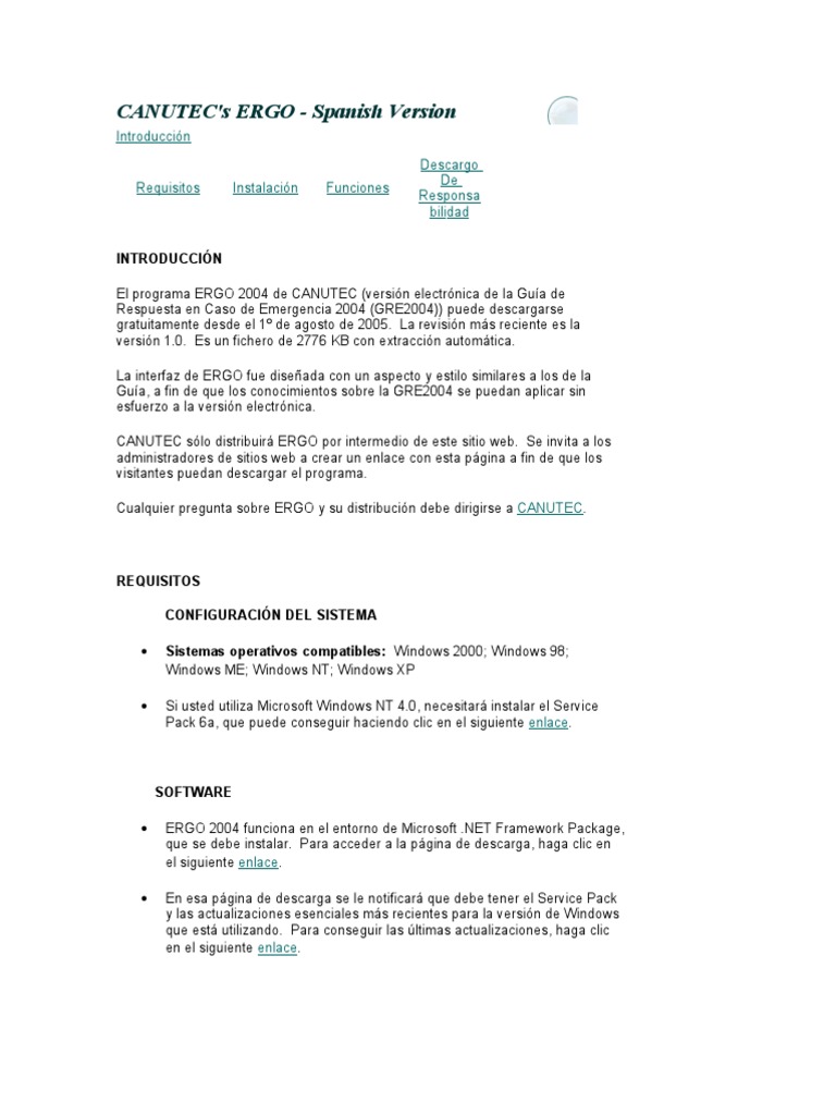 Guía ERGO 2024 de CANUTEC en Español | PDF | Microsoft Windows | Point ...