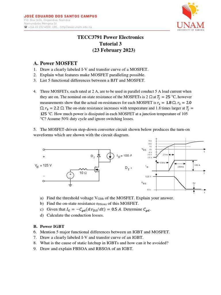 TECC3791 Tut - 3 | PDF
