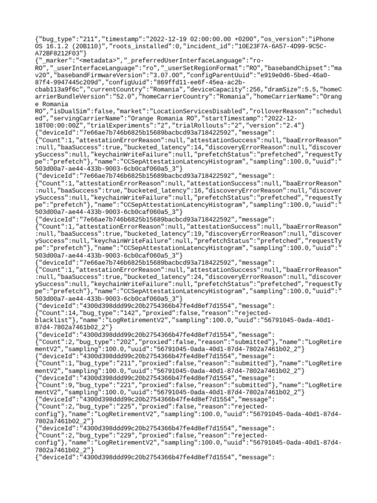 iOS diagnostic data logs | PDF | Tablet Computer | Smartphone
