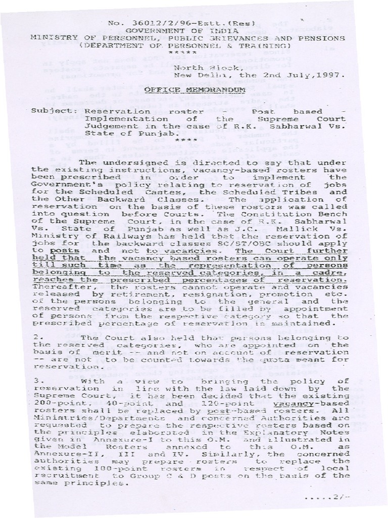 2 96 Estt (Res) | PDF