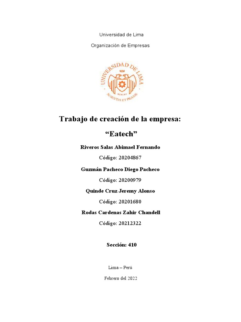 Trabajo Final Eatech | PDF | Marketing | Investigación de mercado