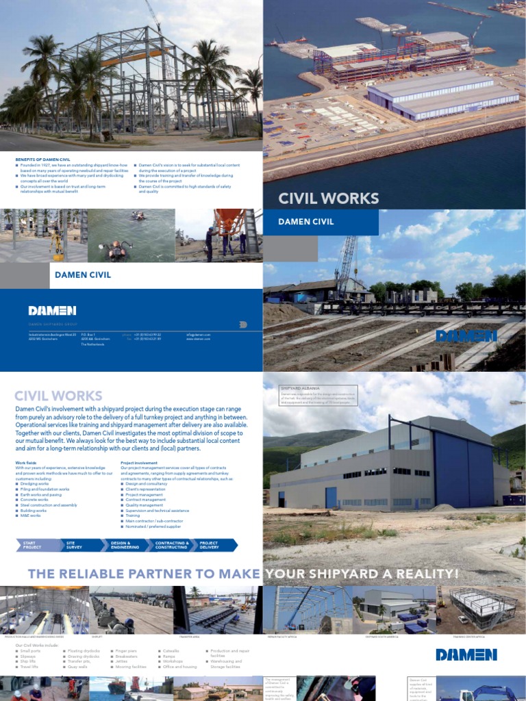 Damen Civil Brochure Civil Works 08 2015 | PDF