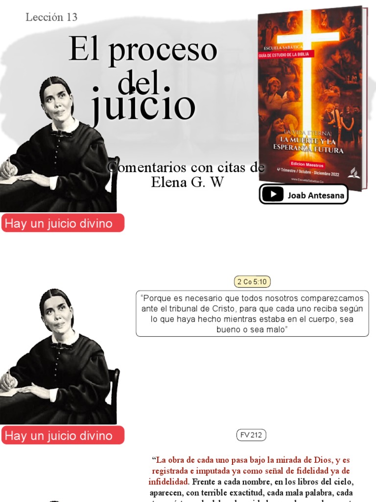 Proceso del Juicio Divino según la Biblia | PDF | Cristo (título) | Satán