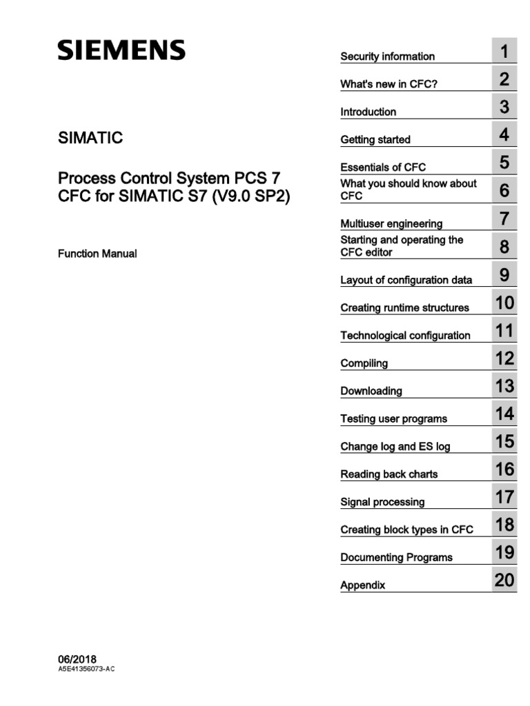 CFC For Simatic s7 (v9.0 Sp2) | PDF | Pointer (Computer Programming) | Keyboard Shortcut