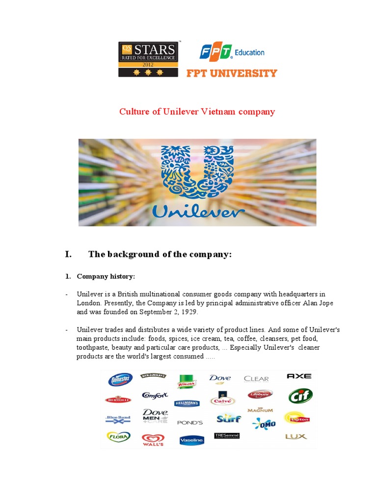 Unilever Vietnam's Corporate Culture Insights | PDF | Unilever | Vietnam