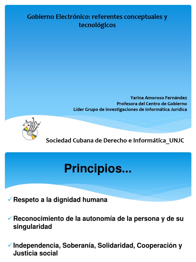 Gobierno Electrónico Referentes2 | PDF | Gobierno E | Informática