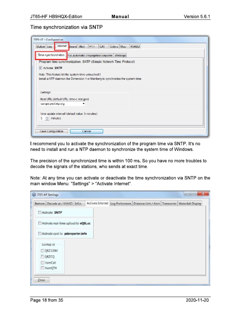 Manual Programa JT65 2 | PDF