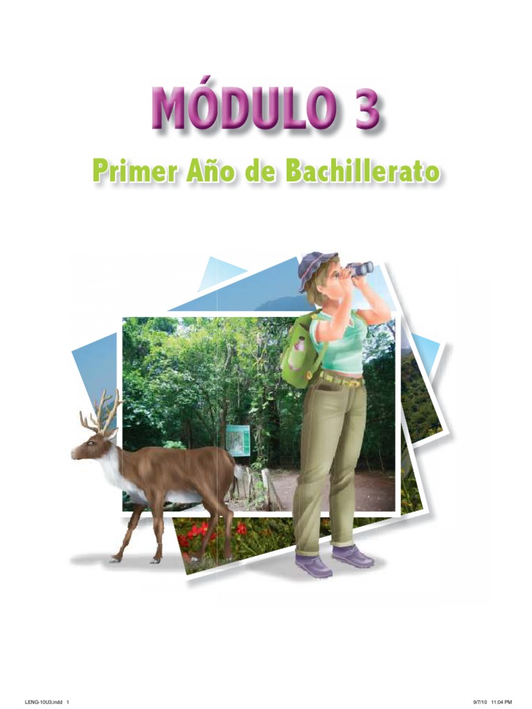 Modulo 3 de Primer Año de Bachillerato - Compressed | PDF | Metro (poesía) | Poesía