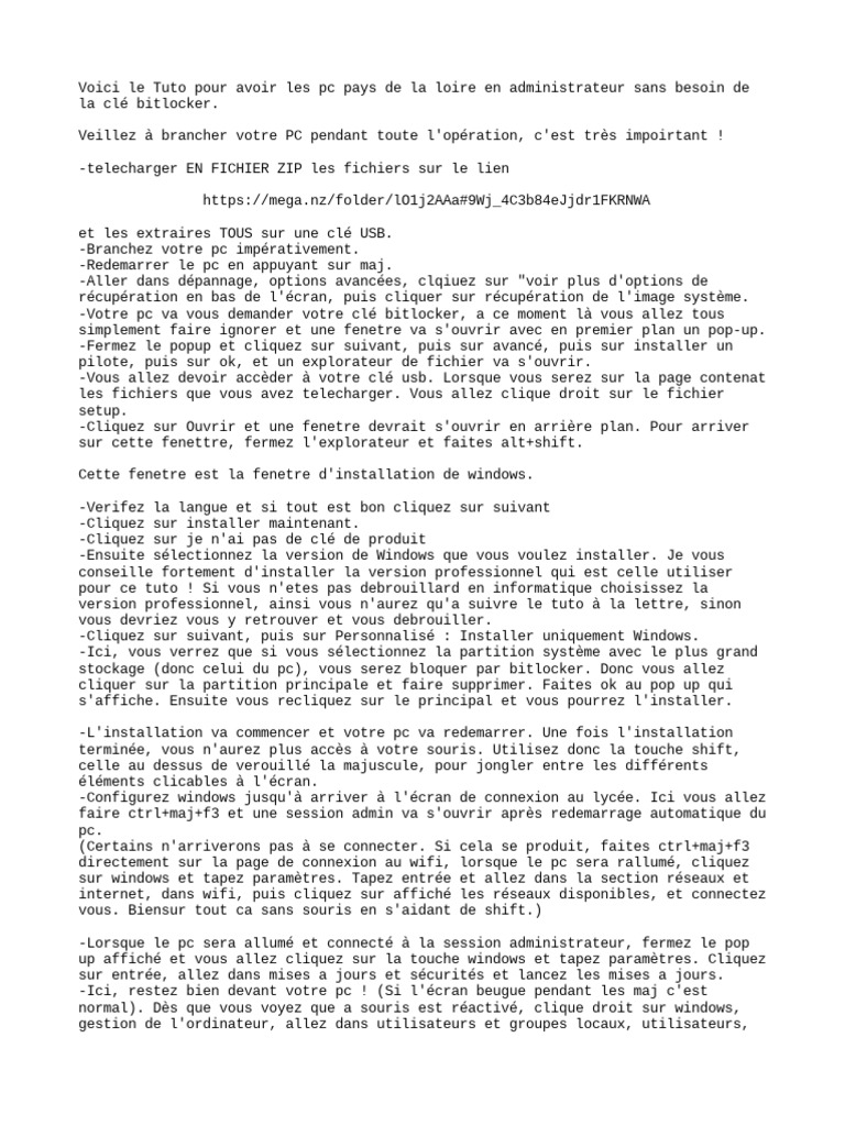 Tuto PC Final | PDF | Microsoft Windows | PC compatibles IBM