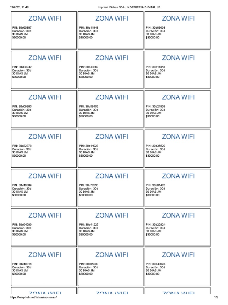 Imprimir Fichas 30d - Ingenieria Digital LP | PDF