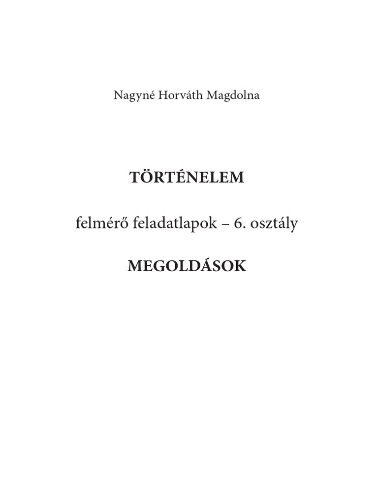 Tortenelem Gyak | PDF
