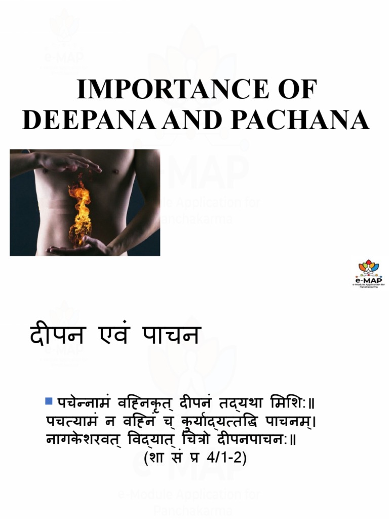 Deepana and Pachana in Ayurveda | PDF