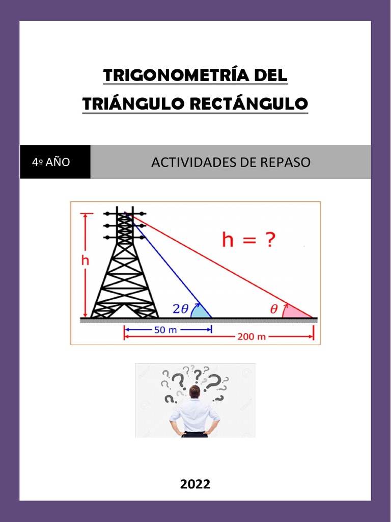 Apunte #5 - Trigonometría Del Triángulo Rectángulo | PDF | Trigonometría | Funciones trigonométricas