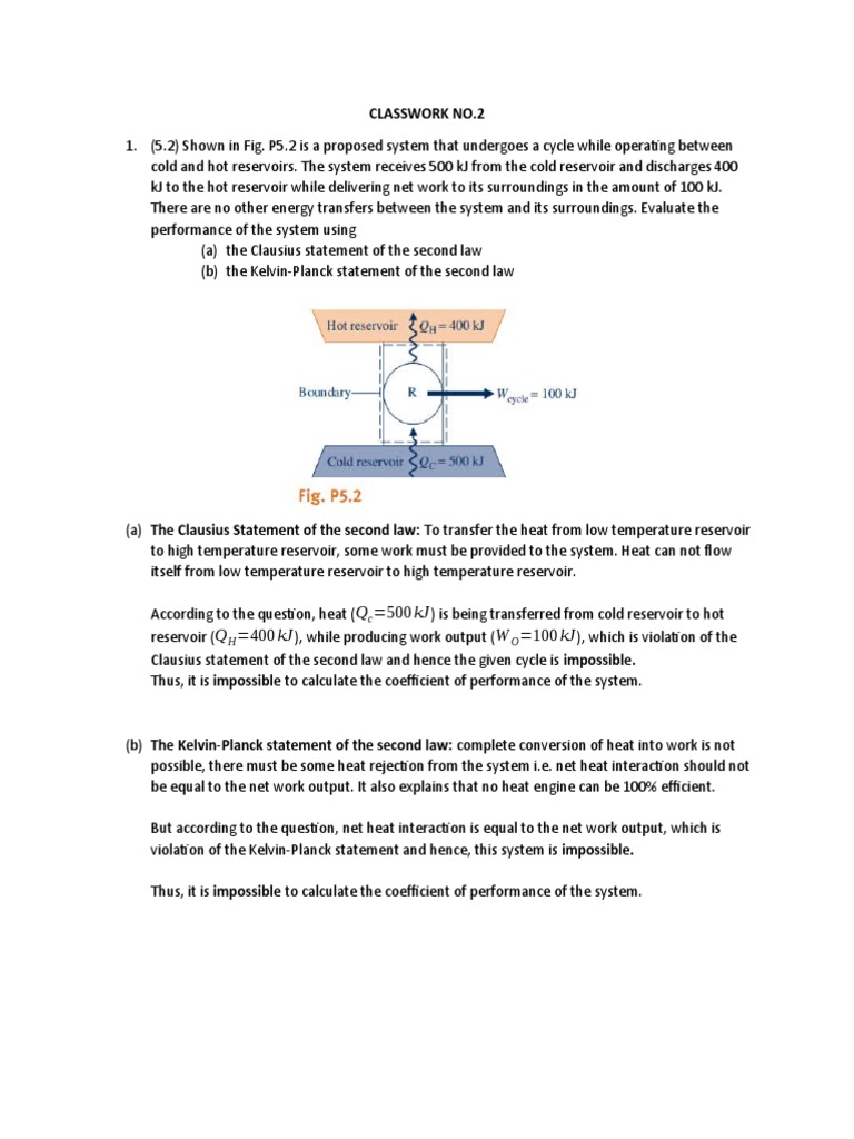 Thermo Sample Problems | Download Free PDF | Second Law Of Thermodynamics | Heat