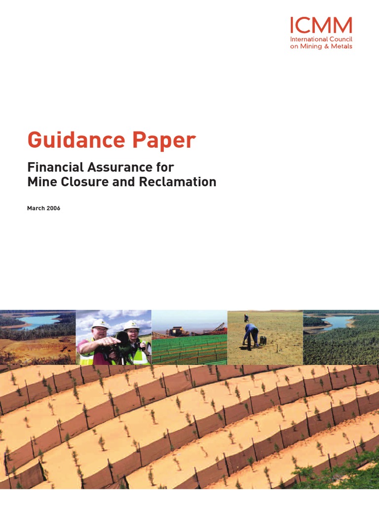 Guidance Paper: Financial Assurance For Mine Closure and Reclamation ...