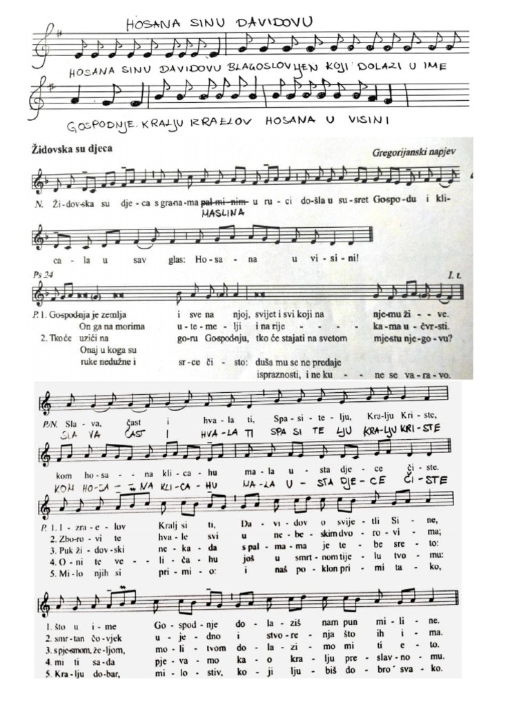Cvjetnica Note | PDF